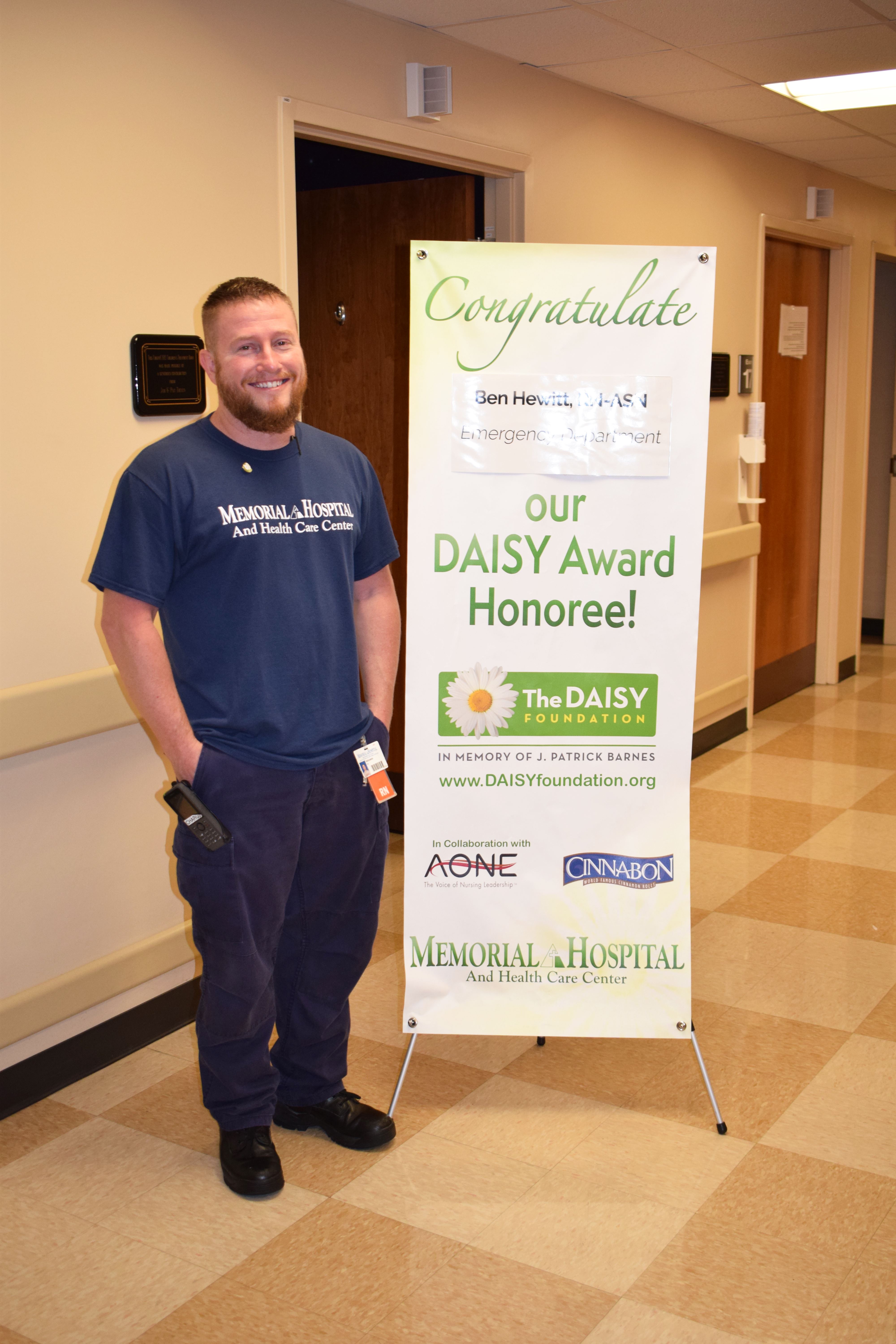 Memorial Hospital Announces Next Daisy Award Recipient